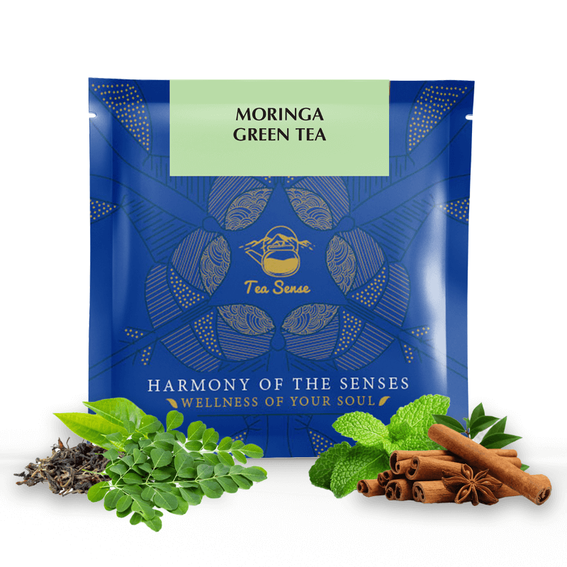 TEA SENSE Moringa Green Pyramid Tea Bags (15 Pc) – Tea Sense - India